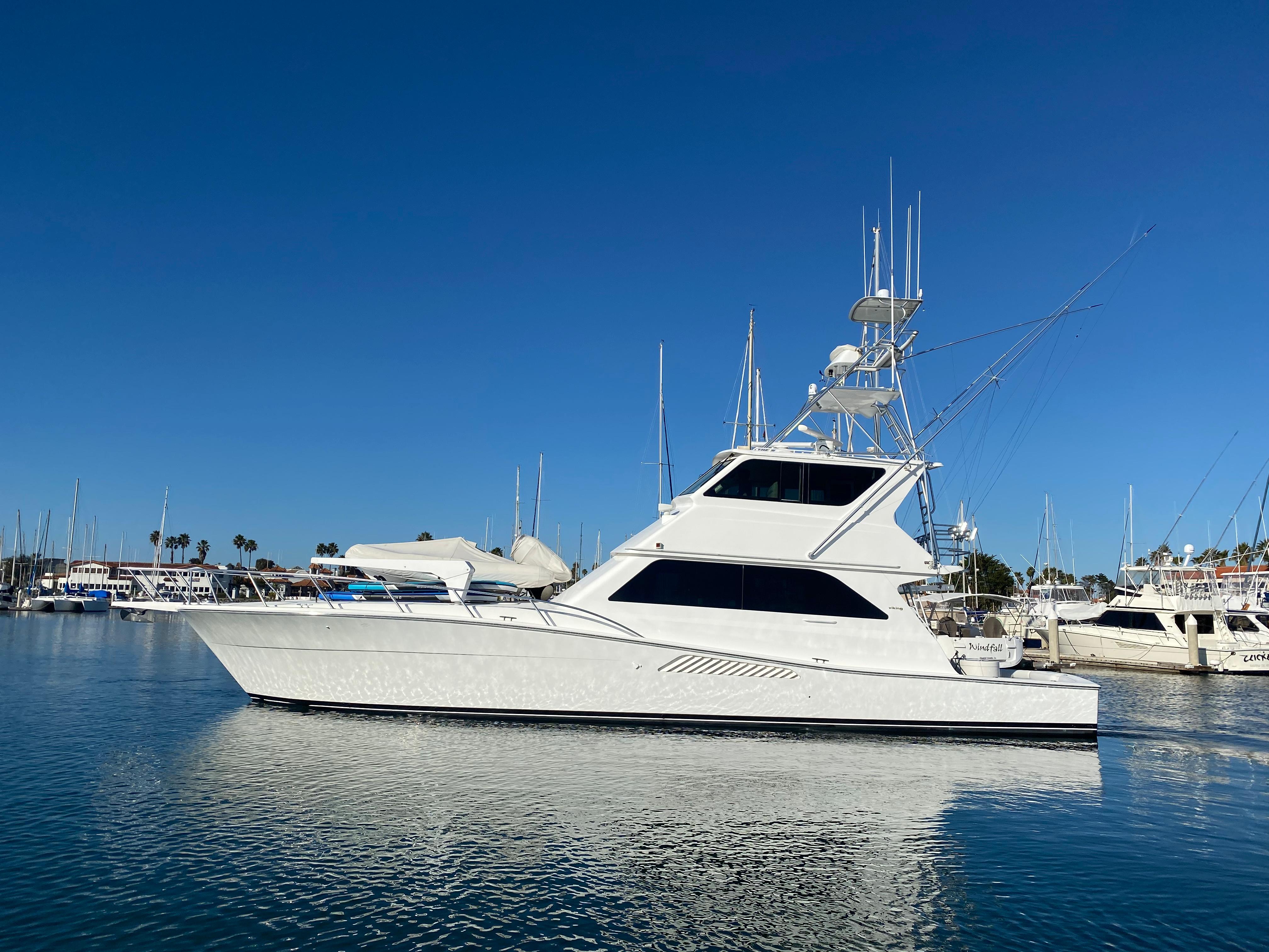 2000 58 Viking Enclosed Bridge Boats for Sale